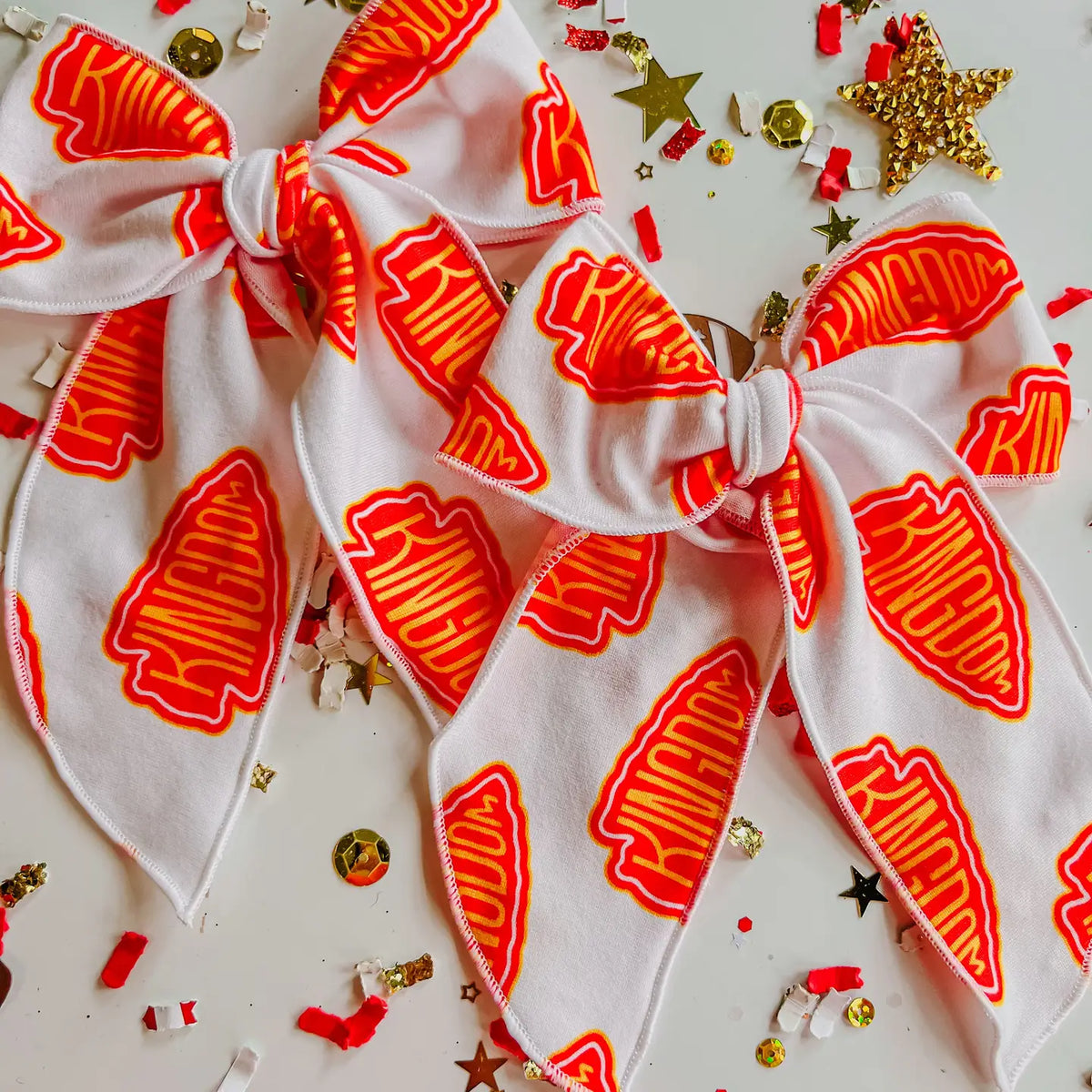 White Kingdom Oversized Bow – Boone and Bounty